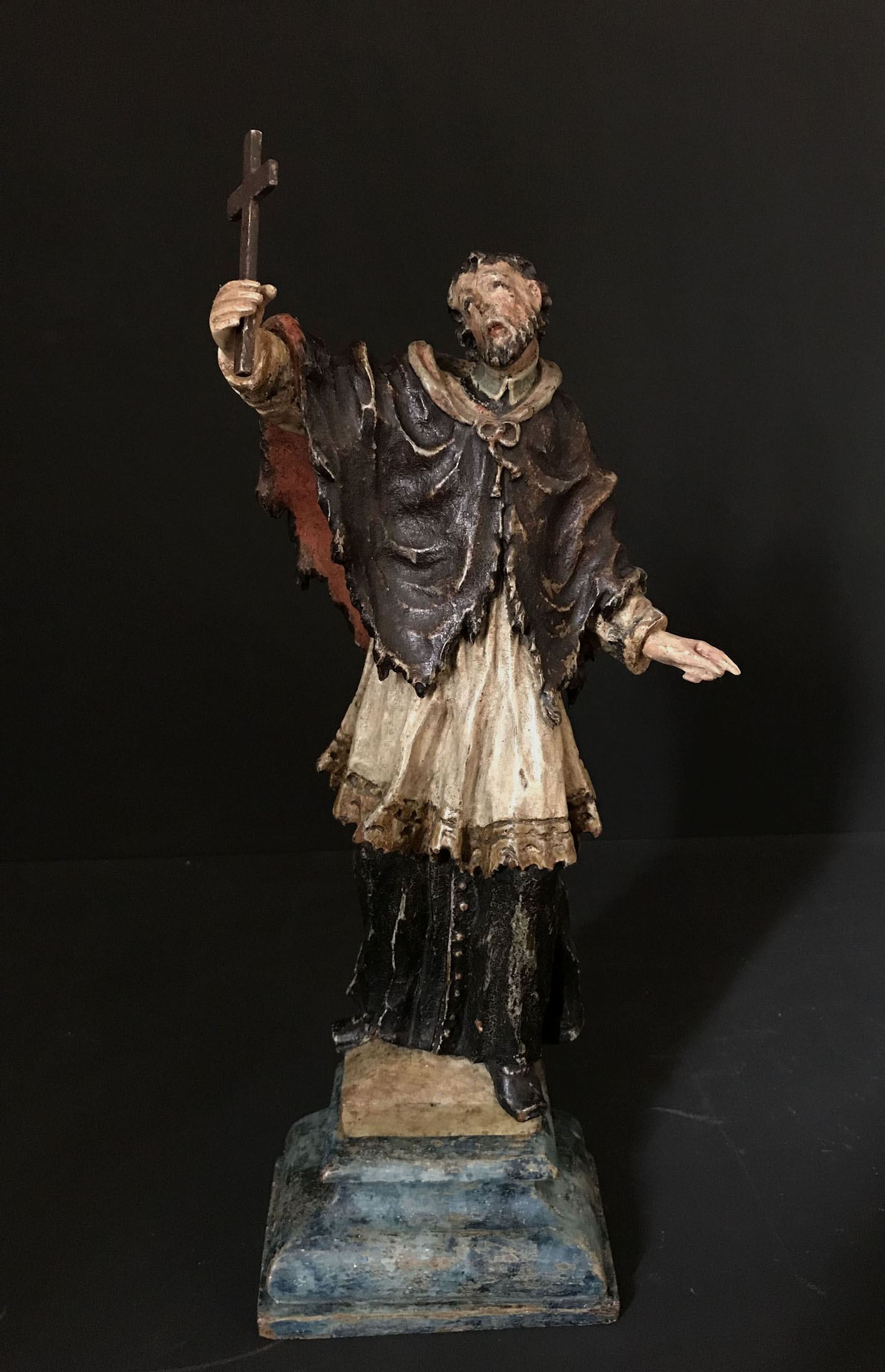 HL. JOHANNES NEPOMUK Holz geschnitzt 18. Jh. | eBay